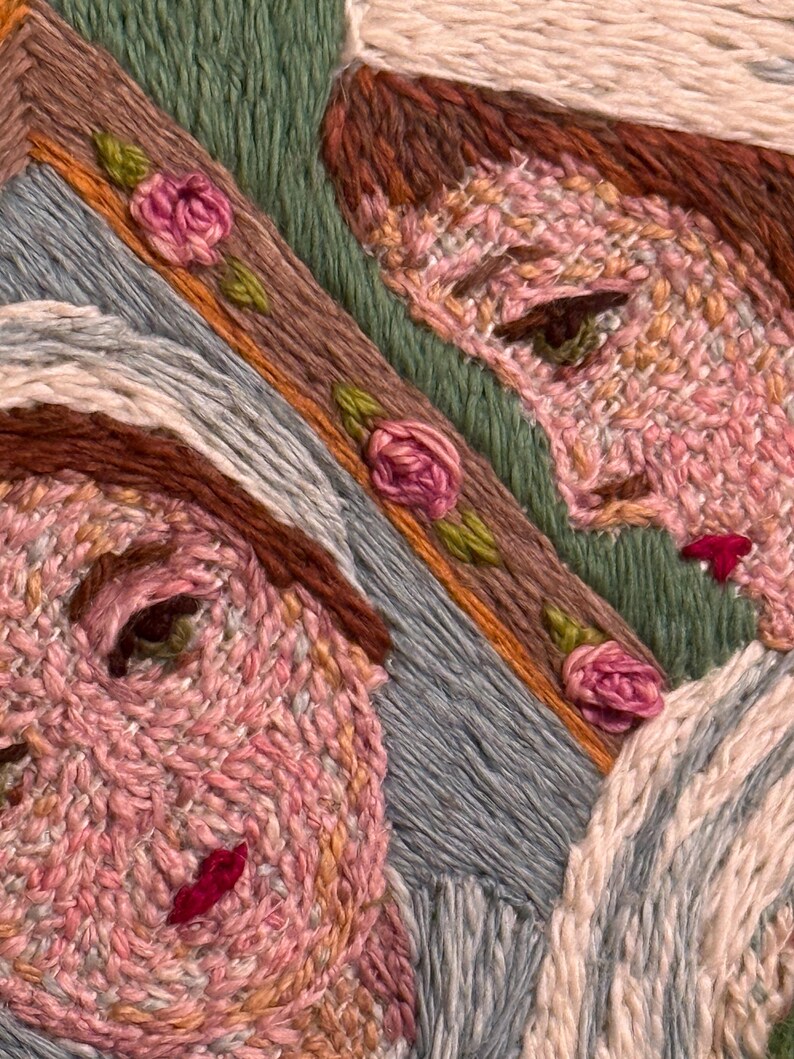 Vintage French Needle Painting Embroidery “isabelle” Inspired by Vigée ...