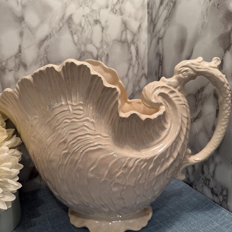 Vintage Shell Pitcher - Etsy UK