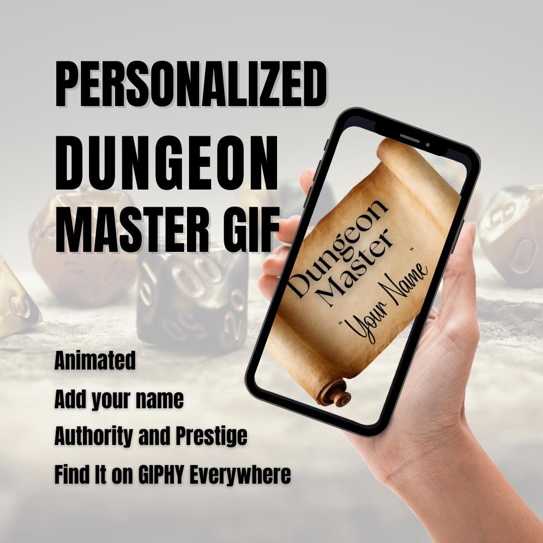 Personalized Dungeon Master GIF | Custom Name | Searchable on GIPHY ...