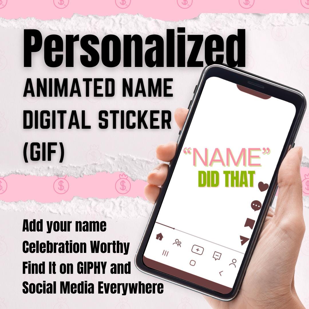 Personalized Name GIF | "name" Did That | Searchable on GIPHY | Unique ...