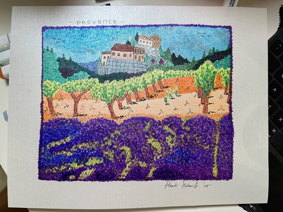 Provence, France 2025 - Original Artwork - Etsy