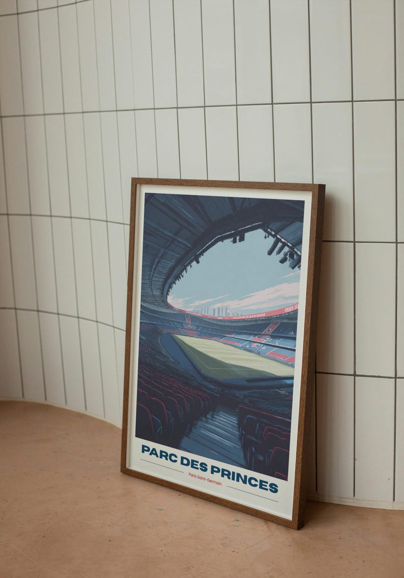 Parc Des Princes Poster - PSG Stadium Wall Art - Paris Football Print ...