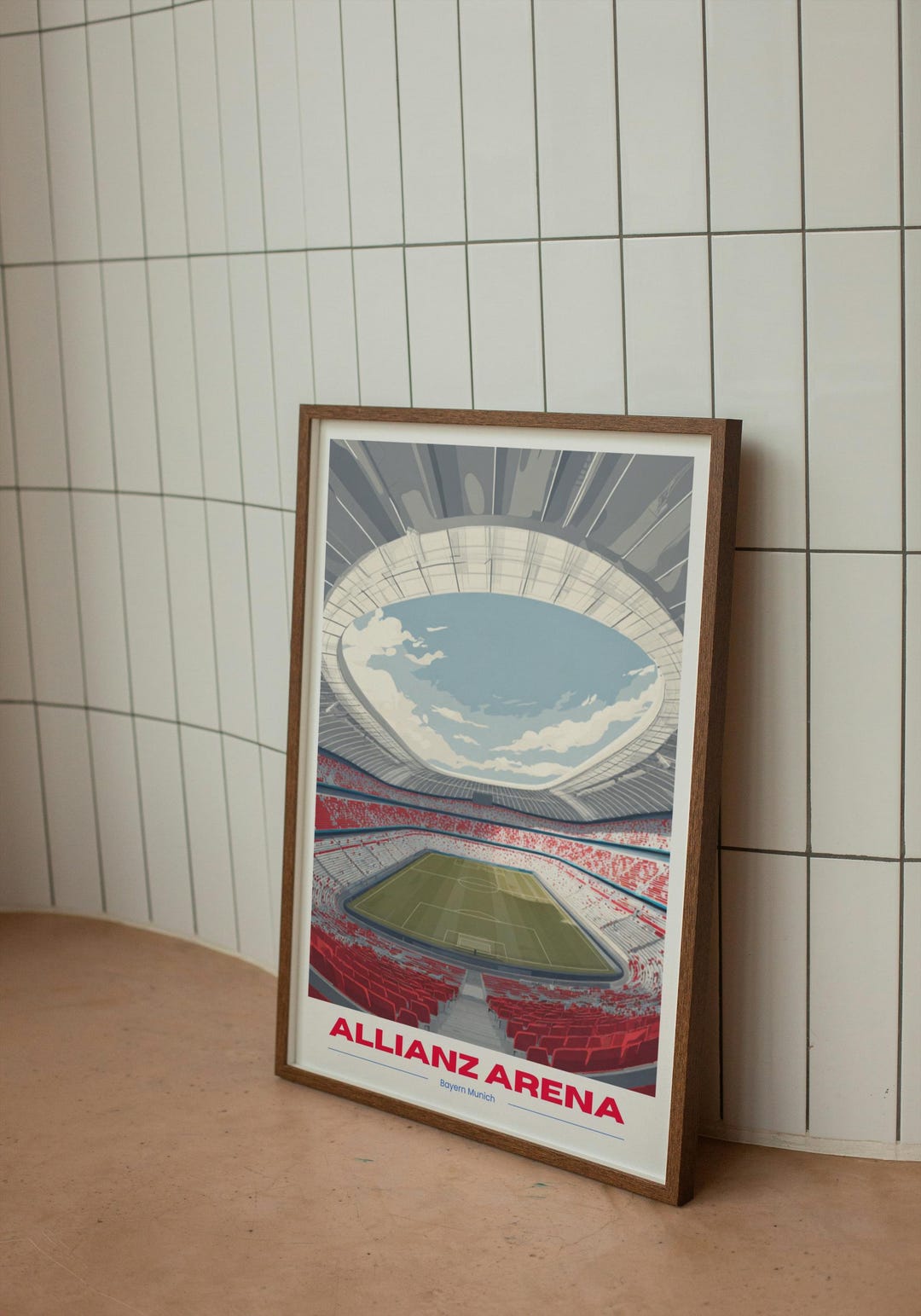 Allianz Arena Poster - Bayern Munich Stadium Interior - Modern Football ...