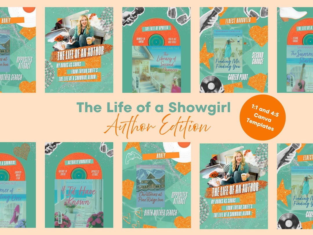 Life of a Showgirl Author Marketing Templates for Social Media | Song ...