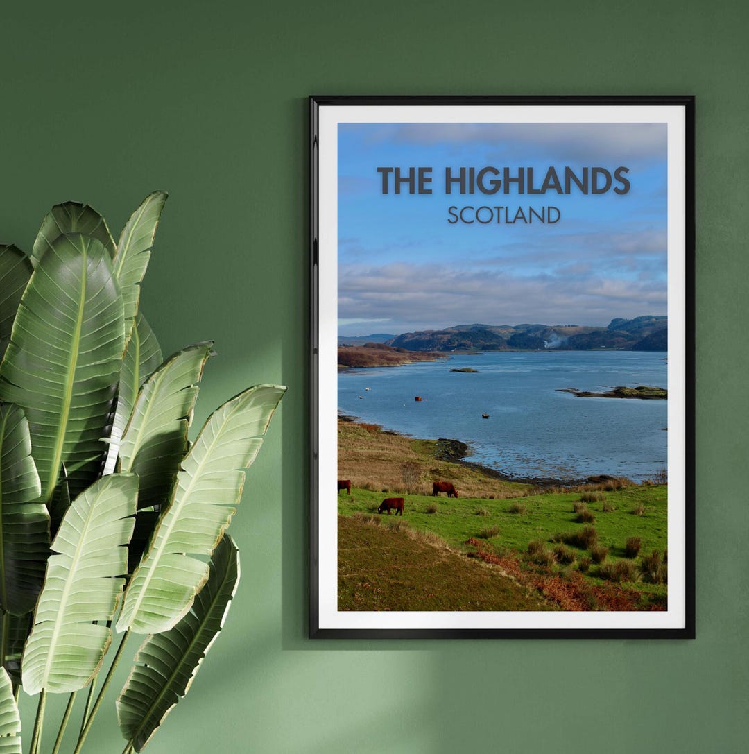 The Highlands Scotland Silk Poster | Indoor Outdoor Poster - Etsy