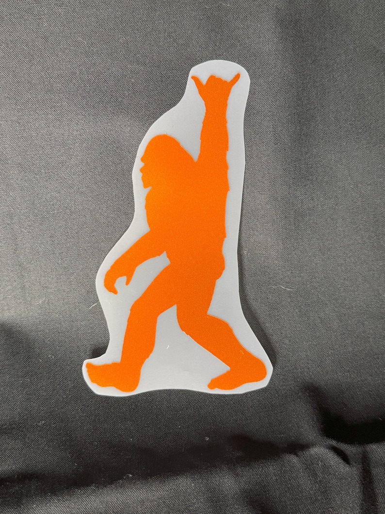Metallic Bigfoot Decals: Weatherproof Cryptid Stickers - Etsy