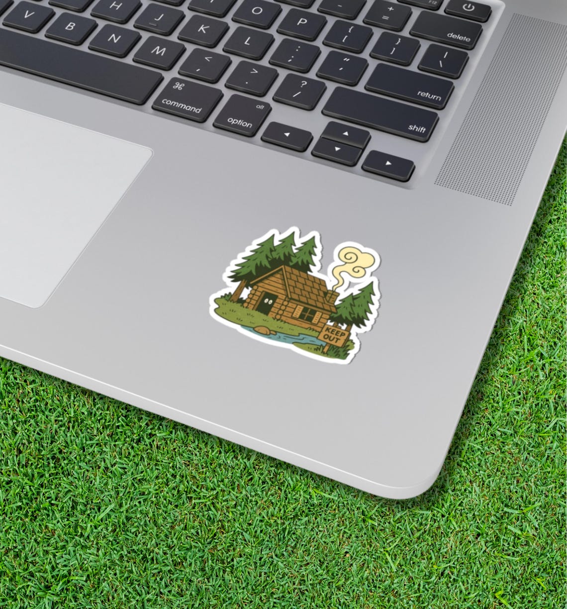 Keep Out Cabin Sticker, Cozy Cabin Sticker, Forest Cabin Decal ...