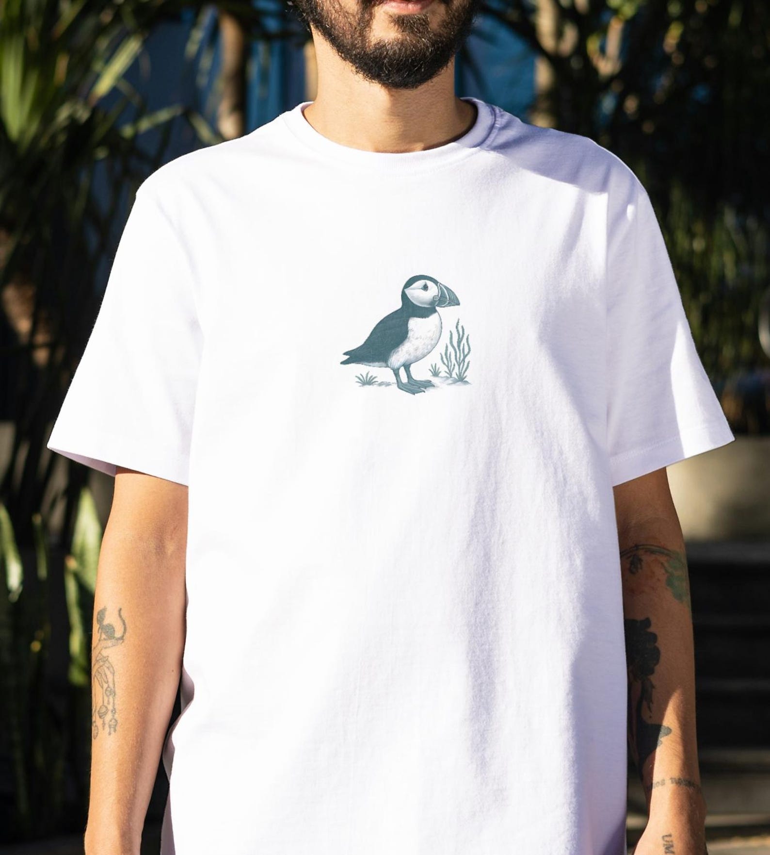Puffin T-shirt, Atlantic Puffin Tee, Seabird Graphic Shirt, Ocean ...