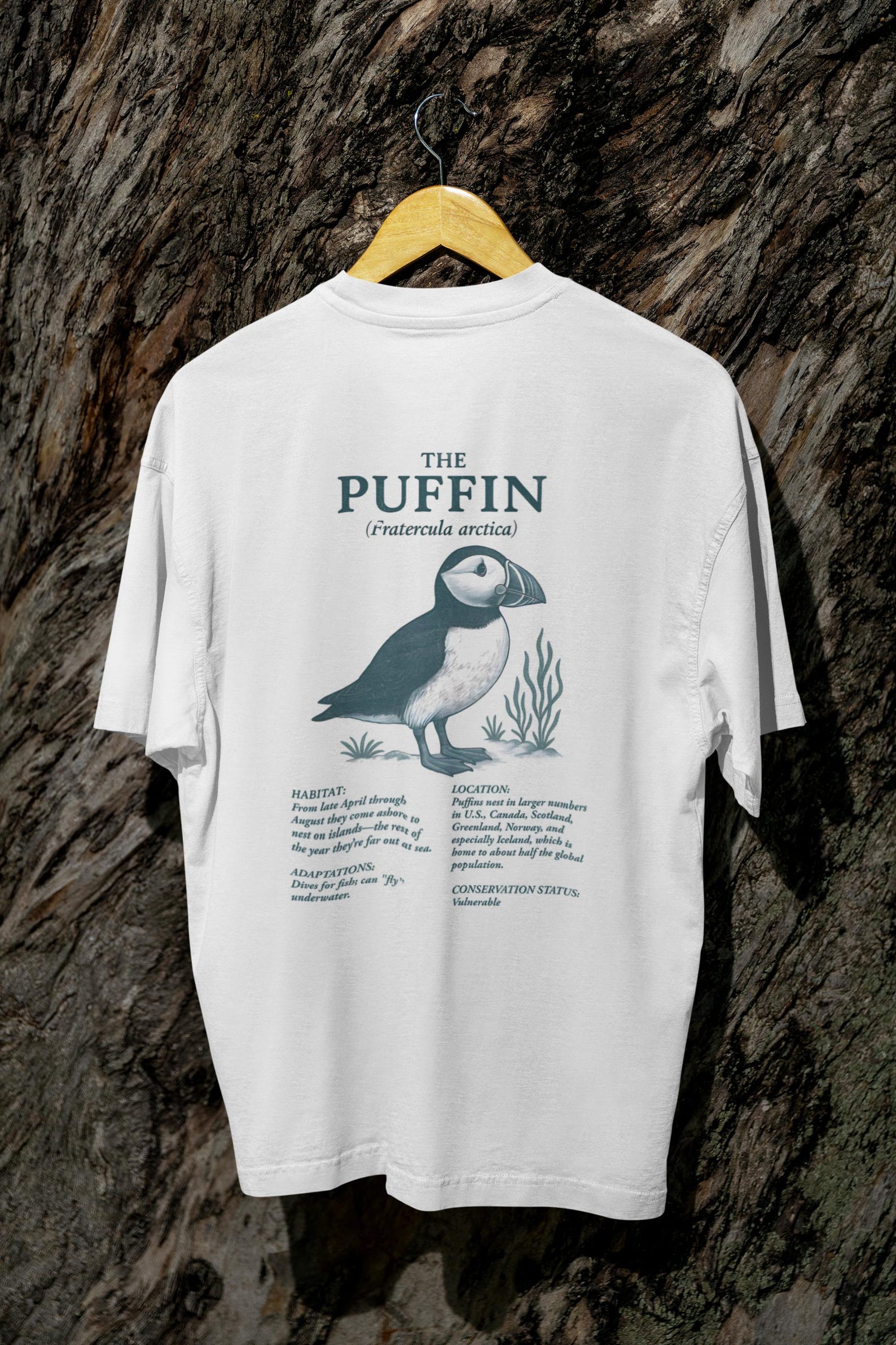 Puffin T-shirt, Atlantic Puffin Tee, Seabird Graphic Shirt, Ocean ...