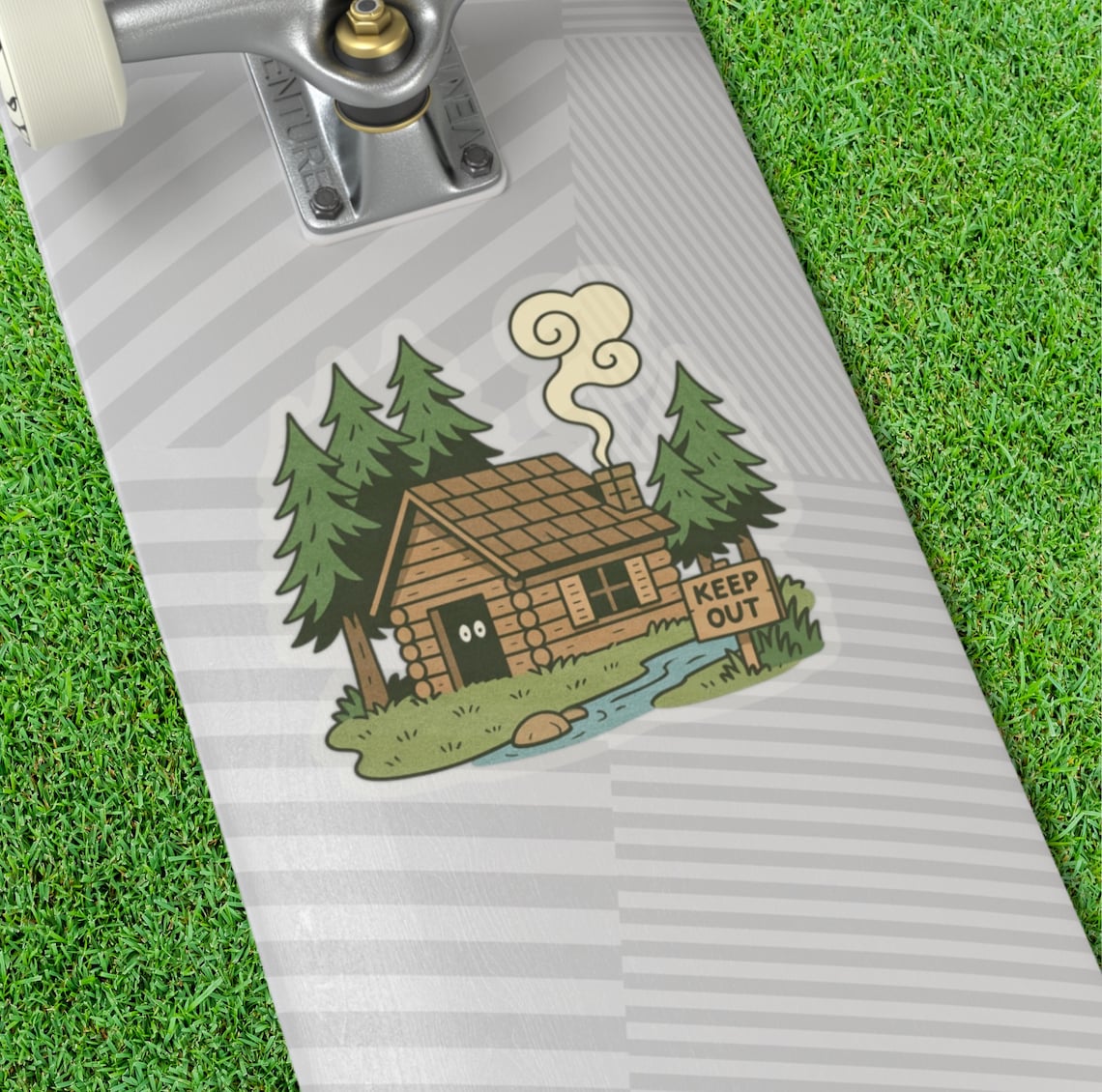 Keep Out Cabin Sticker, Cozy Cabin Sticker, Forest Cabin Decal ...