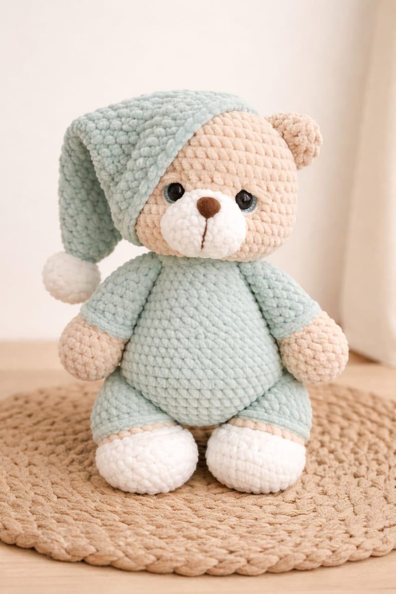 Crochet Teddy Bear Amigurumi Pattern, Plush Toy (digital PDF Pattern ...