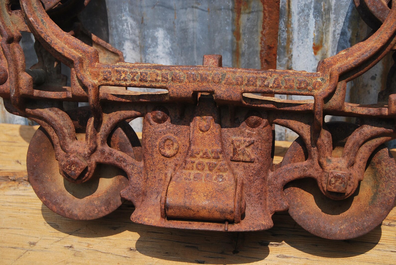 Antique Hay Trolley, Vintage Farm Machine Parts, Steampunk, Barn Decor ...