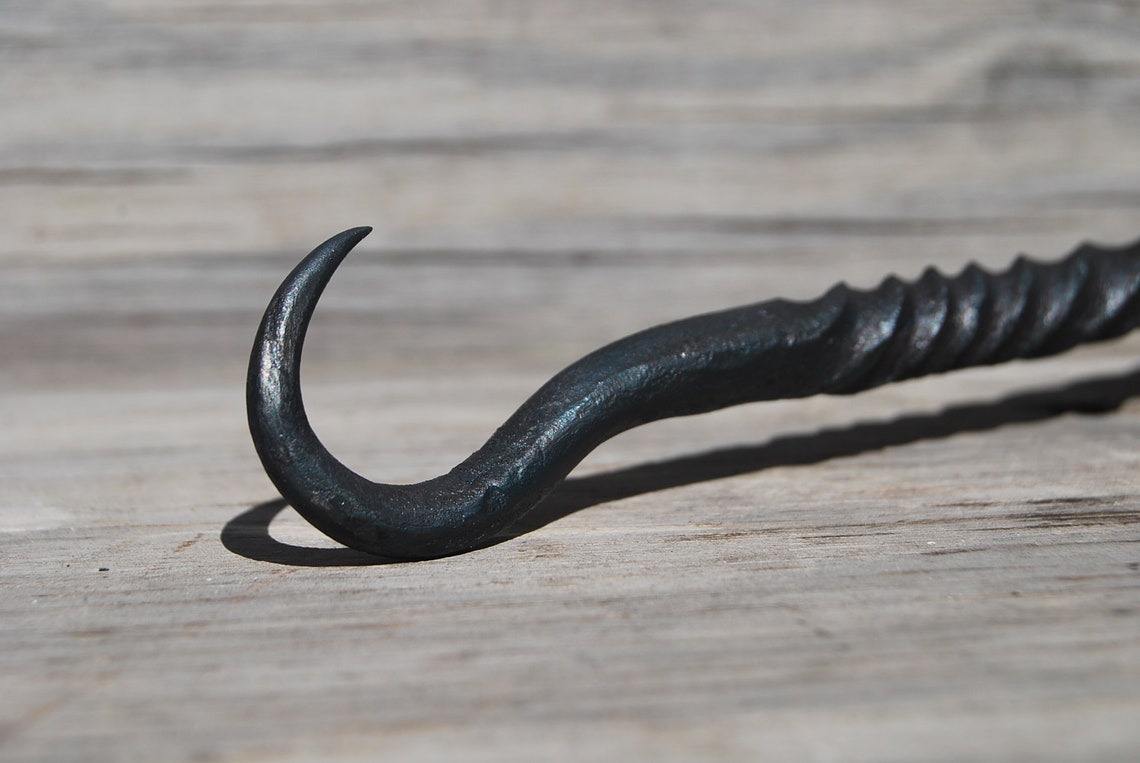 Hand Forged Sailmaker's Bench Hook With Twists, Shipwright Tools - Etsy