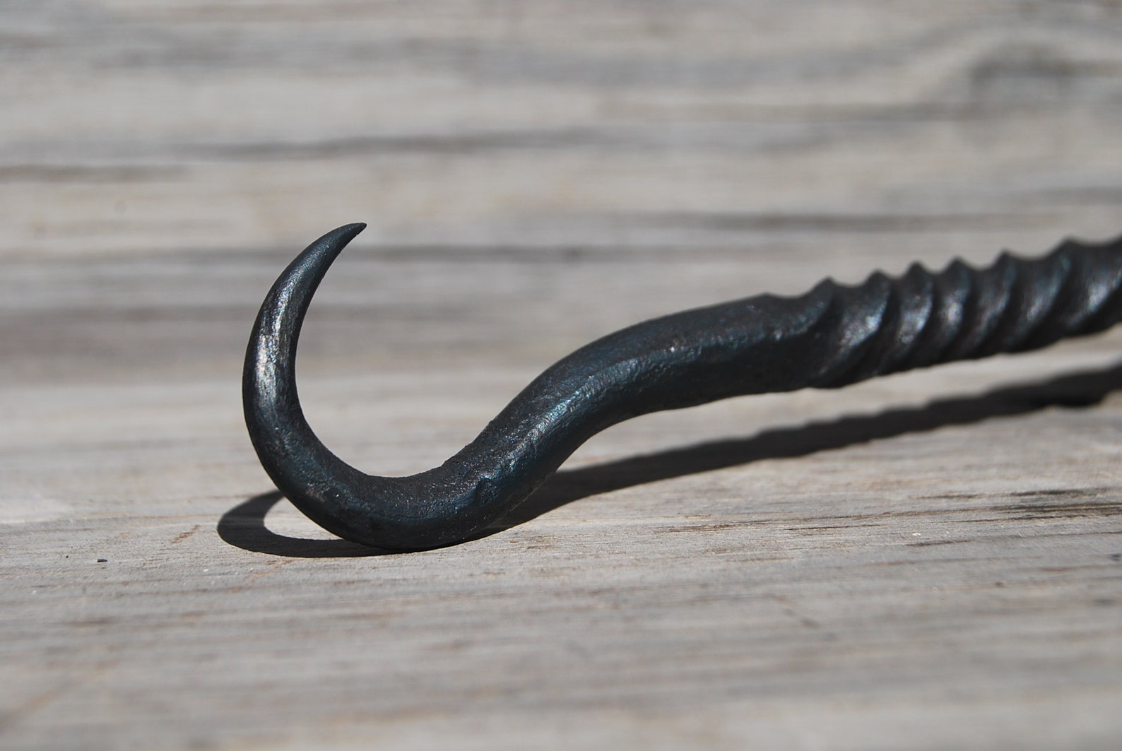 Hand Forged Sailmaker's Bench Hook With Twists, Shipwright Tools - Etsy
