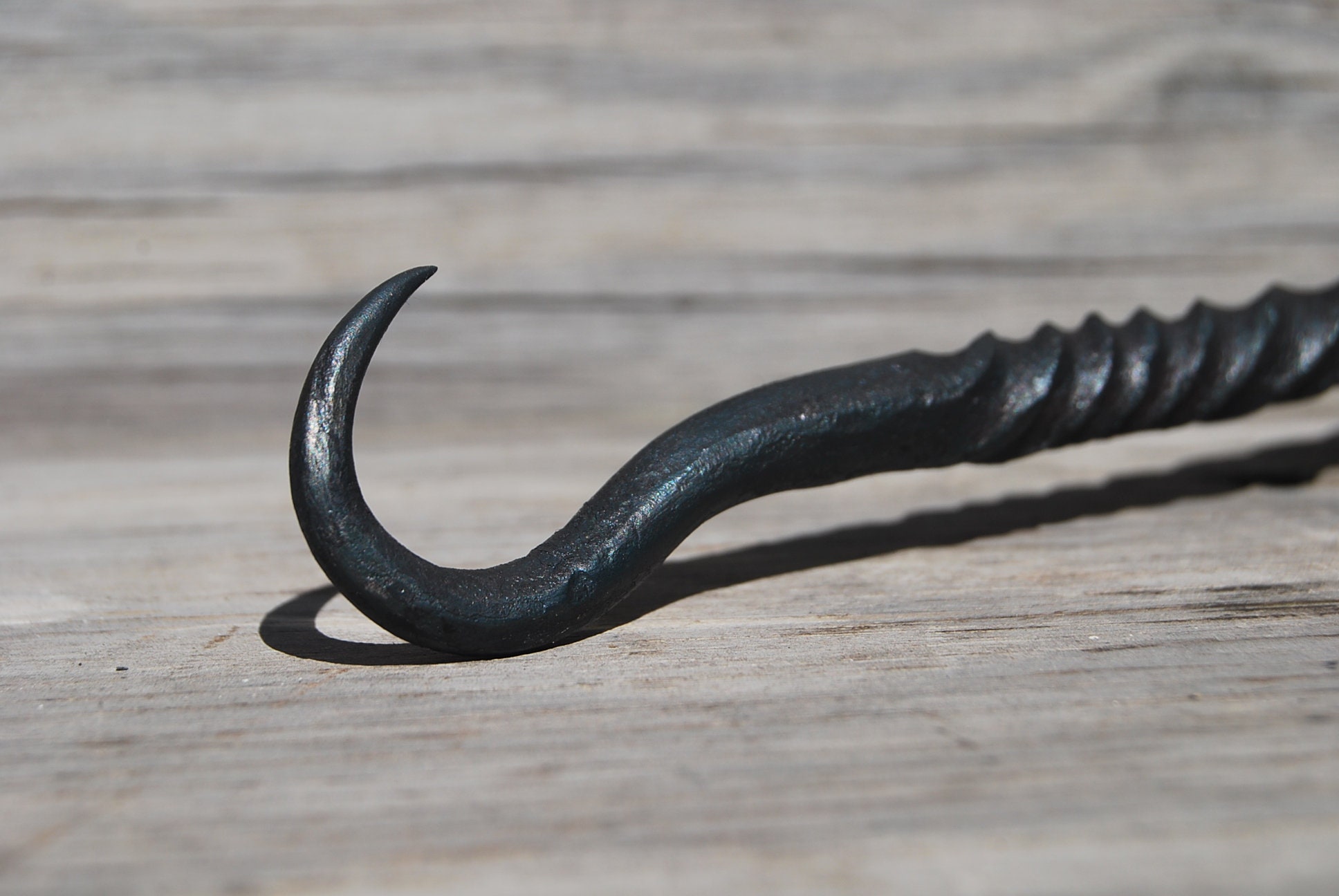 Hand Forged Sailmaker's Bench Hook With Twists, Shipwright Tools - Etsy