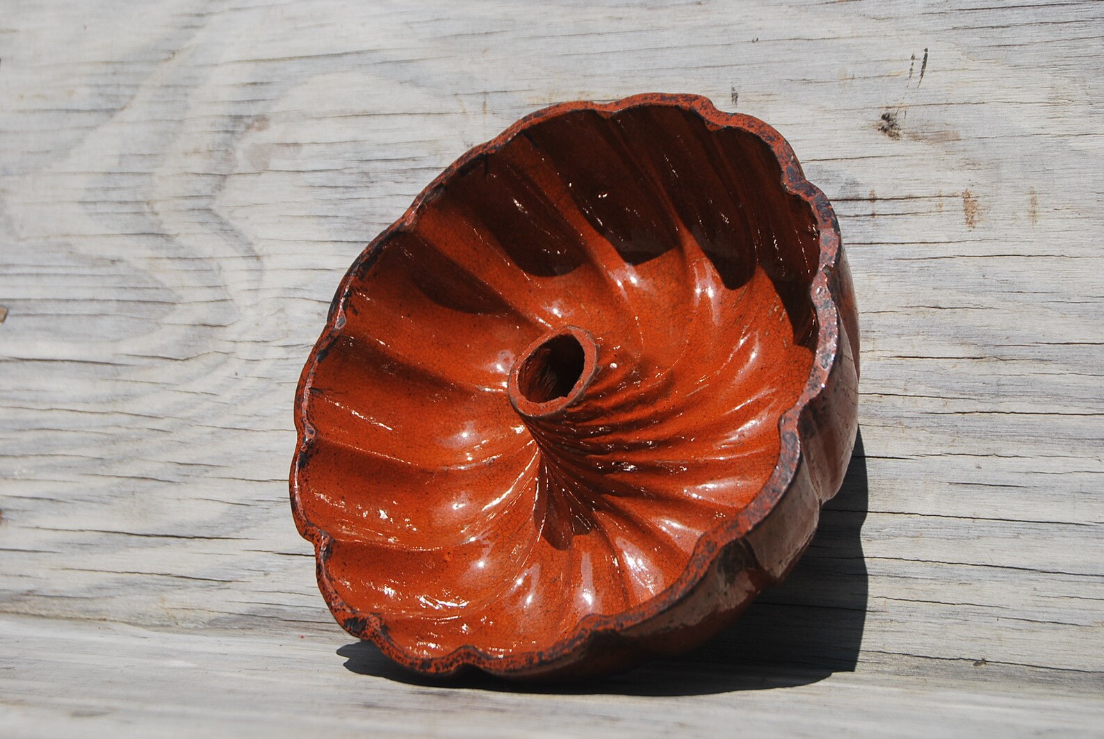 Antique Glazed Stoneware Bundt Cake Mold, Rustic Decor - Etsy