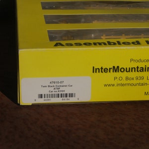 HO Scale A-line Twin Stack 5 Unit Well Car, Model Railroad Container ...