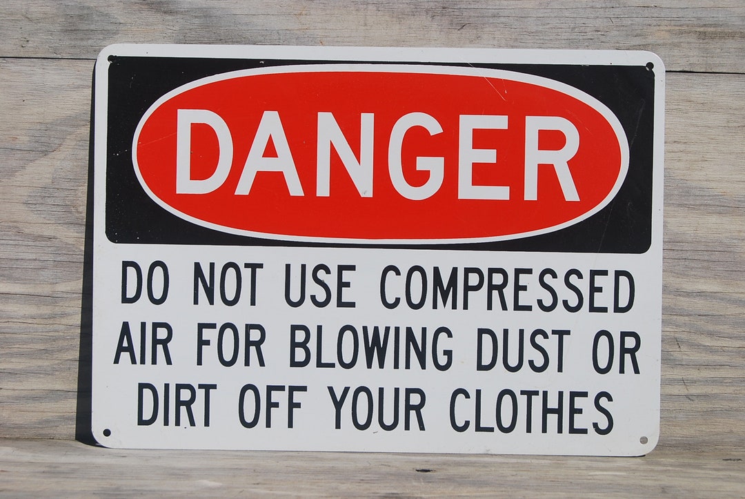 Industrial Danger Sign, Compressed Air Danger Sign - Etsy