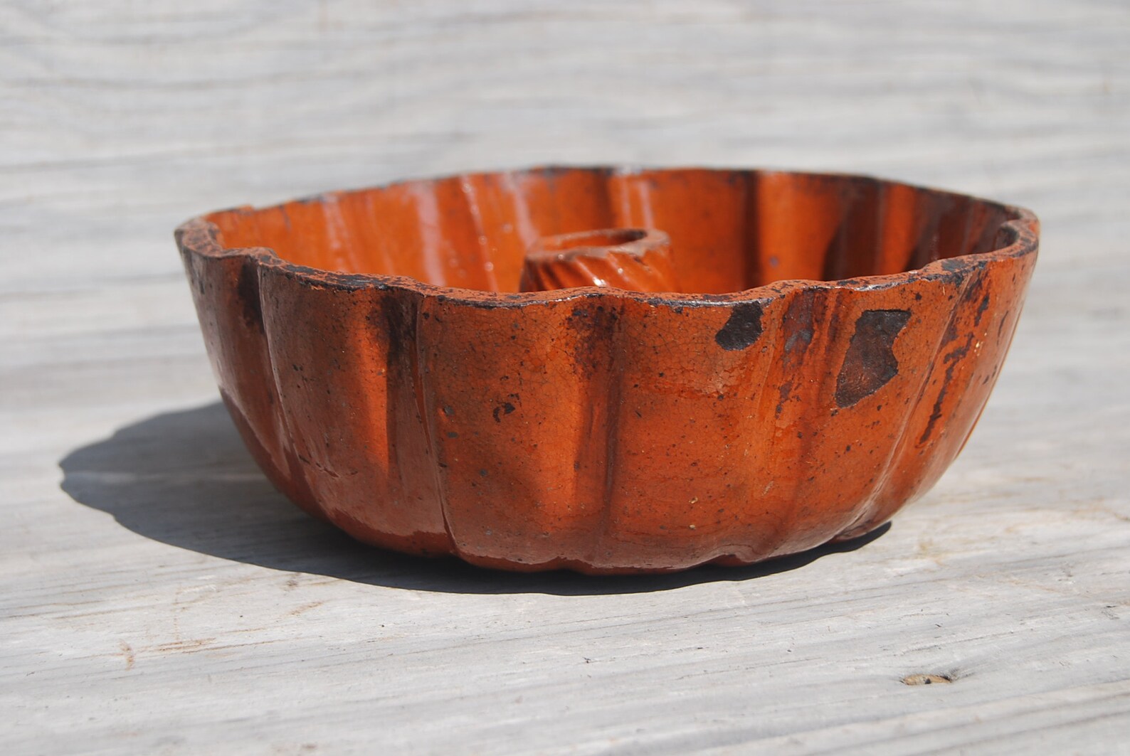 Antique Glazed Stoneware Bundt Cake Mold, Rustic Decor - Etsy