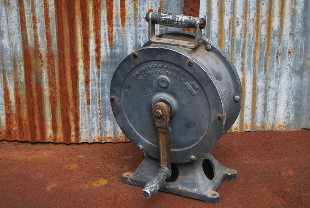 WWII Portable Bomb Hoist, US Navy Mark VI, Aircraft Bomb Hoist, World ...