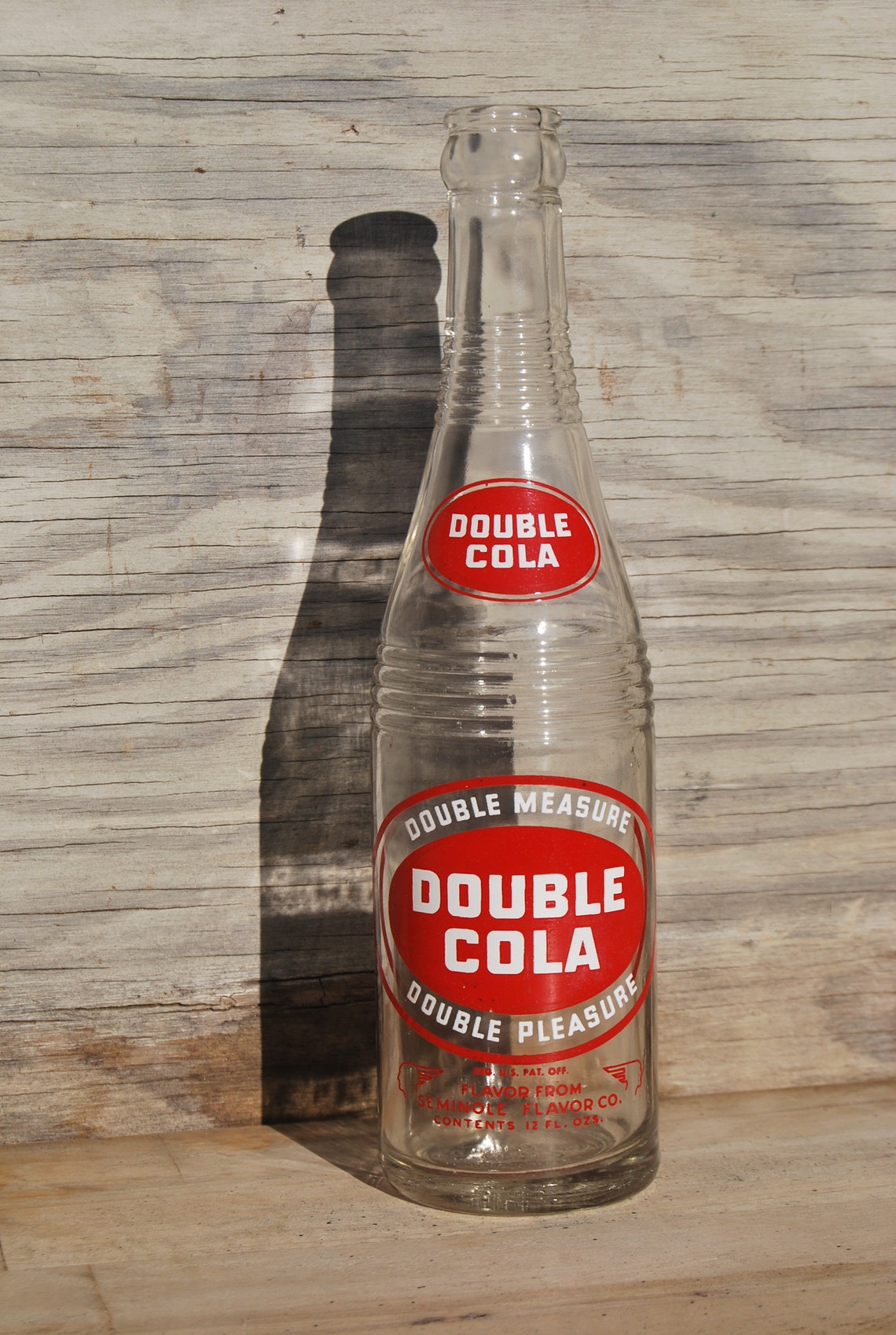 Six Pack of Antique Double Cola Bottles - Etsy