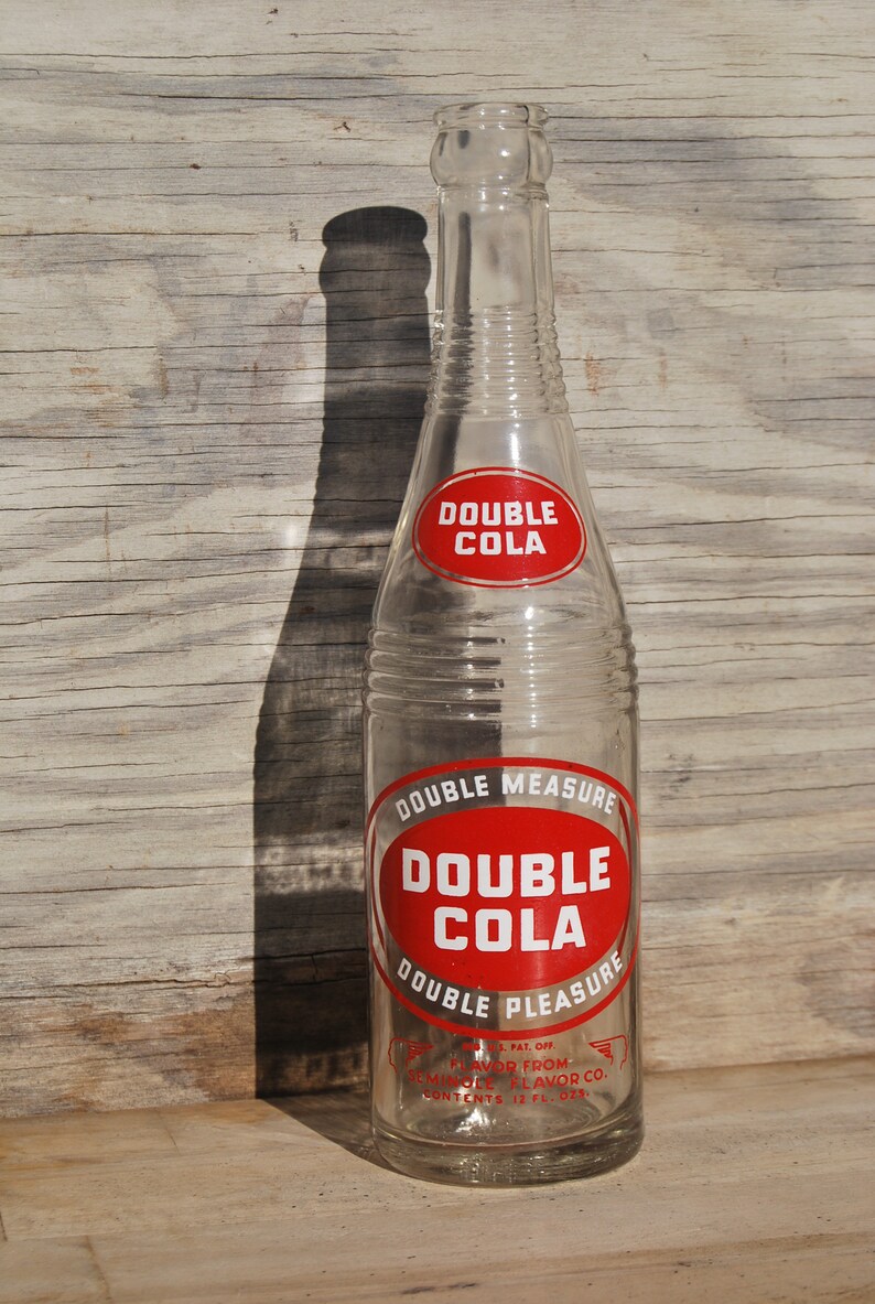 Six Pack of Antique Double Cola Bottles - Etsy