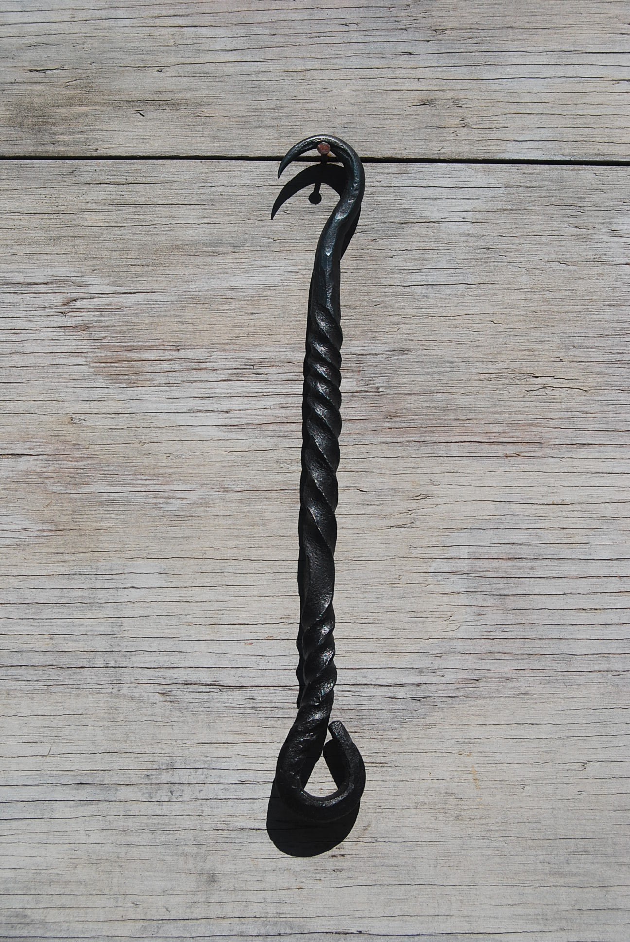 Hand Forged Sailmaker's Bench Hook With Twists, Shipwright Tools - Etsy