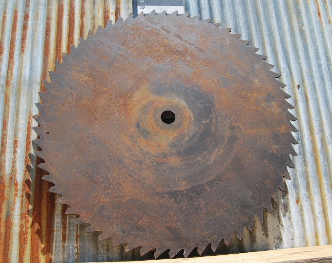 Vintage 25 3/8" Sawmill Circular Saw Blade, Old Saw Blade, Rustic Wall ...