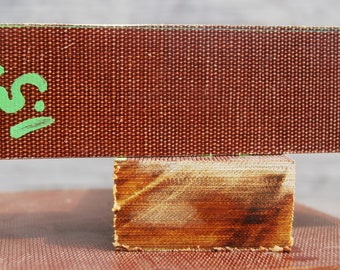 Vintage Maroon Canvas Micarta Block for Knife Scales - Etsy