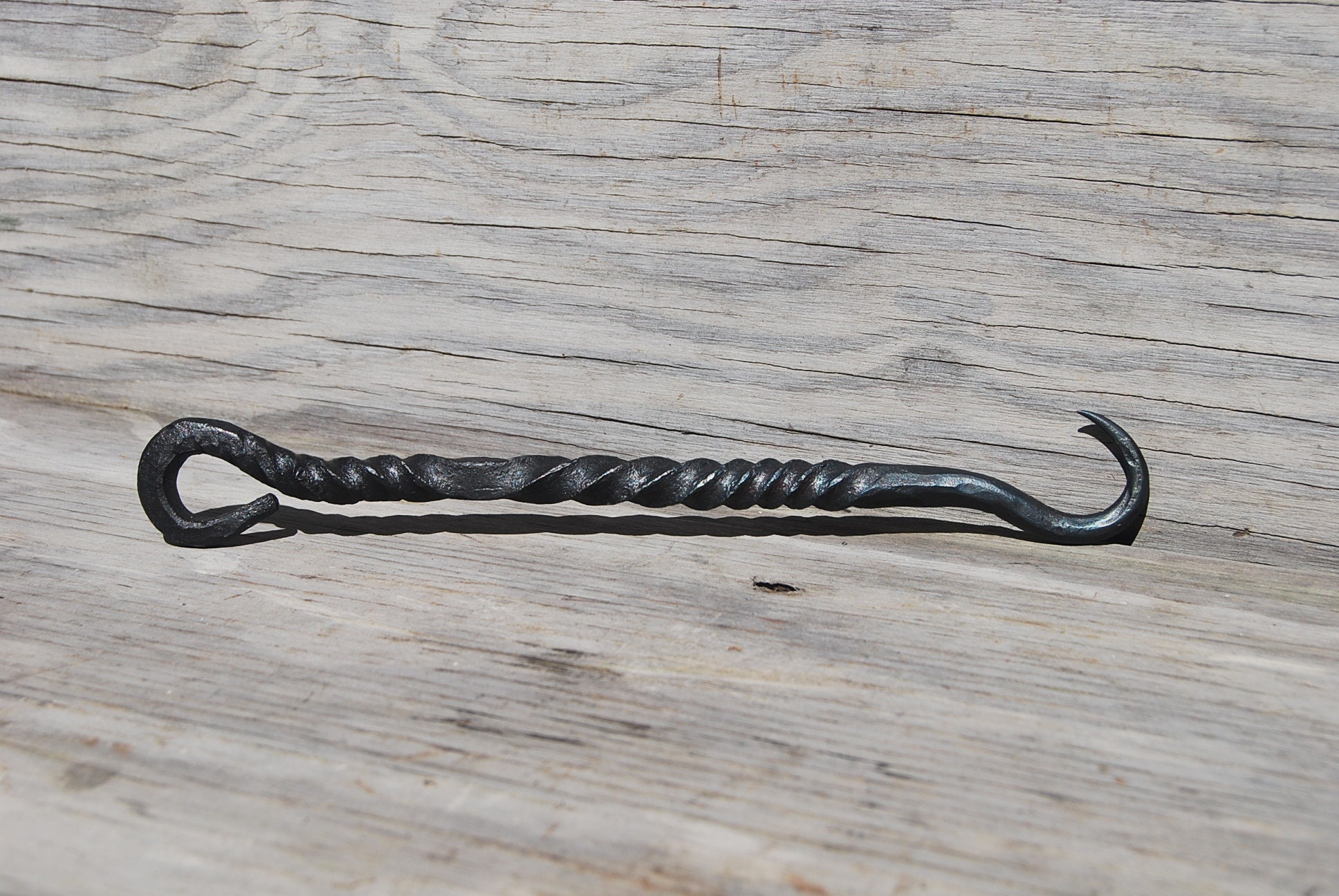 Hand Forged Sailmaker's Bench Hook With Twists, Shipwright Tools - Etsy