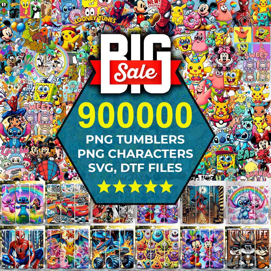 900000 Png, Svg Mega Bundle Dtf Designs, Cricut Files, Holiday Svg ...