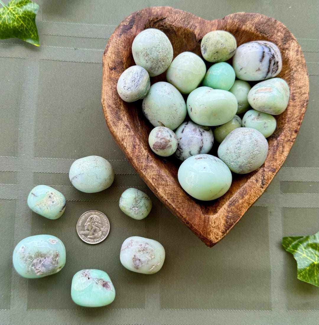 Tumbled Chrysoprase Crystal – Joy, Growth & Emotional Renewal – Heart ...