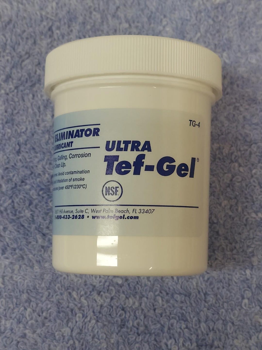 Tg-4 Ultra Tef-gel Corrosion Eliminator and Anti-seize Lubrican 4oz Tub ...