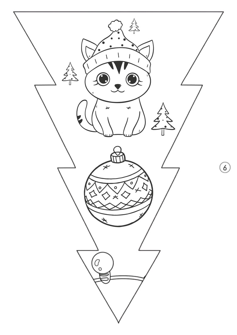 Christmas Tree Coloring Craft Kit: Classroom Holiday Decor (PDF) - Etsy