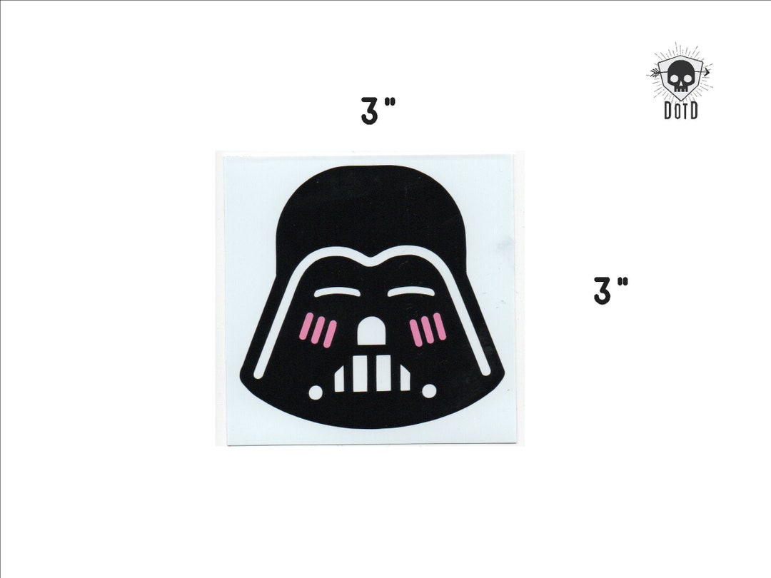 Chibi Vader Sticker Opaque Decal Fun Fandom Bumper Sticker - Etsy