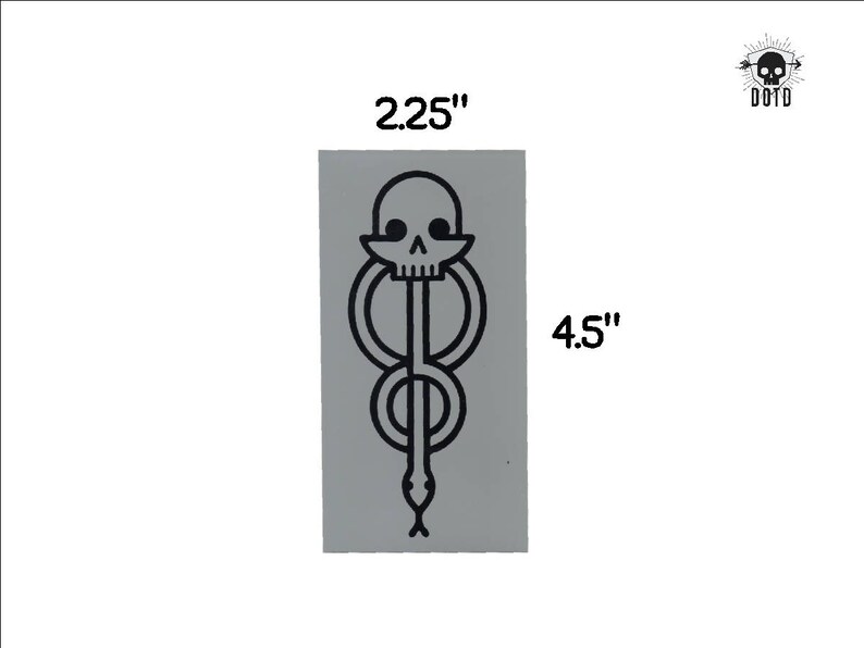 Hp Dark Mark Death Eater Symbol Sticker Opaque Decal Fun - Etsy