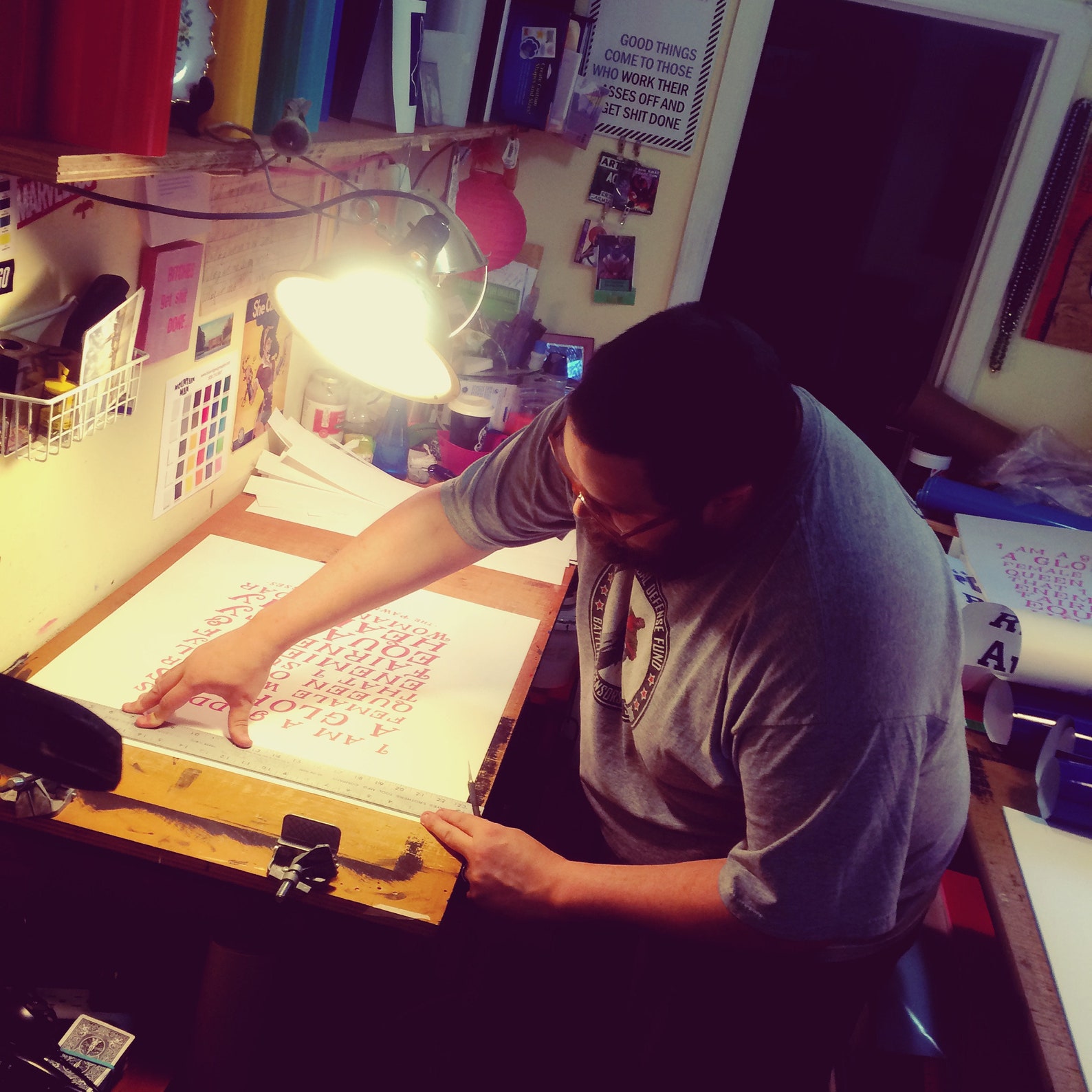 No Face Hand Pulled Art Print 5x7 Paper Print Geek Gift - Etsy