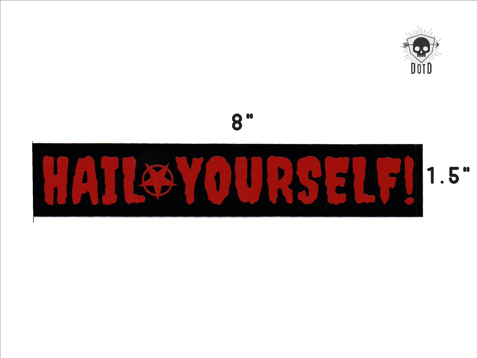 Hail Yourself sticker opaque decal social fun fandom bumper | Etsy