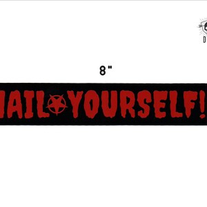 Hail Yourself Sticker Opaque Decal Social Fun Fandom Bumper Sticker ...