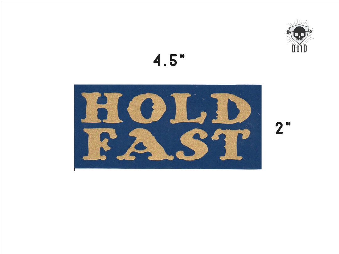 Hold Fast Navy Naval Sticker Opaque Decal Fun Anchor Bumper Sticker ...