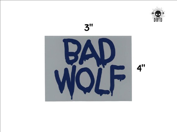 Bad Wolf Sticker Doctor Who Time Machine Space Travel Opaque - Etsy