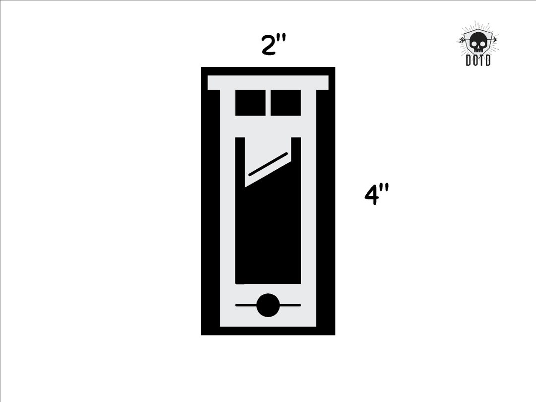 Guillotine Sticker Opaque Decal Social Fandom Bumper Sticker Laptop ...