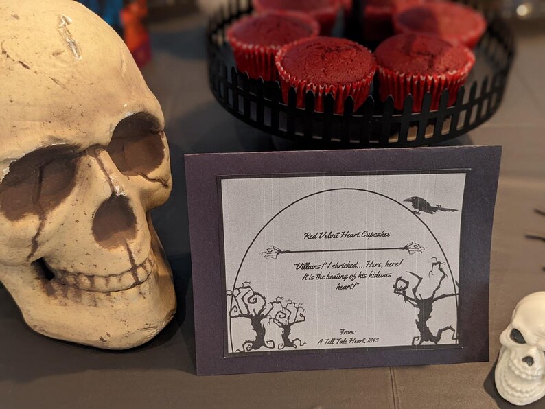 Edgar Allan Poe Party Signs, Food Labels, & Activities - Etsy