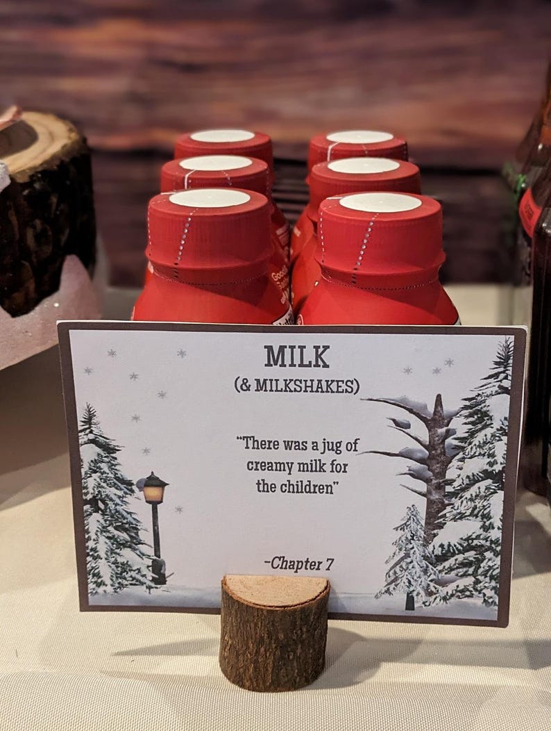 Narnia Party - Party Signs & Food Labels - Etsy