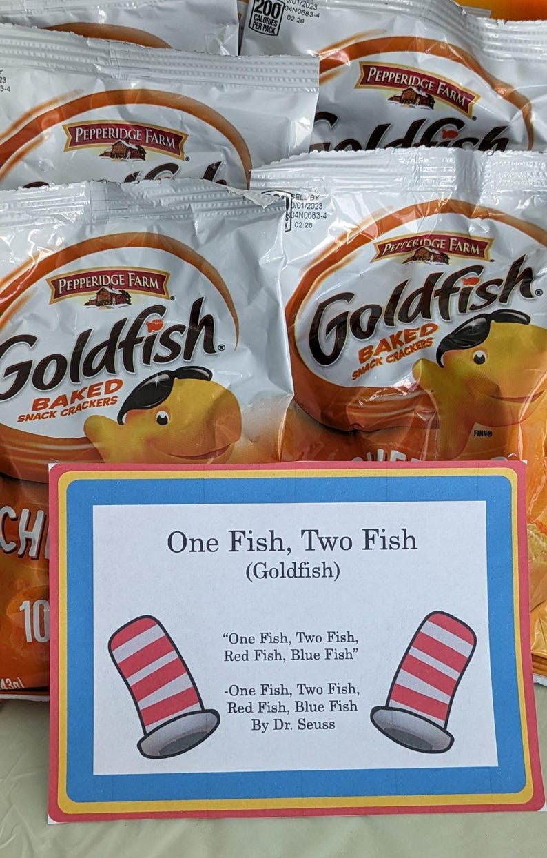 Dr. Seuss Party Printables: Signs, Food Labels, Activities - Etsy