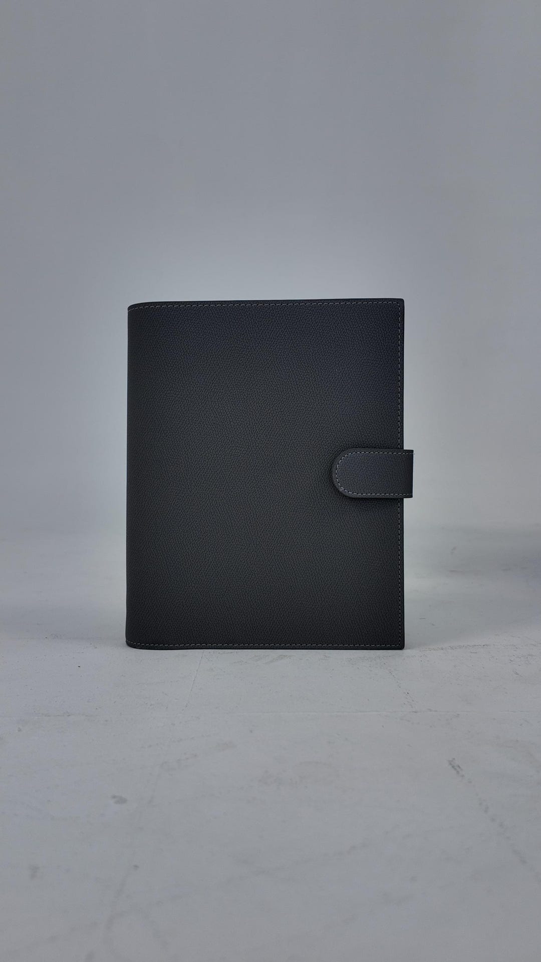 A5 Vegan Leather Planner Binder | Graphite, 6-ring Organizer - Etsy