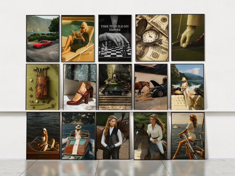 Old Money Aesthetic Print, Luxury Interior, European Chateau Decor ...