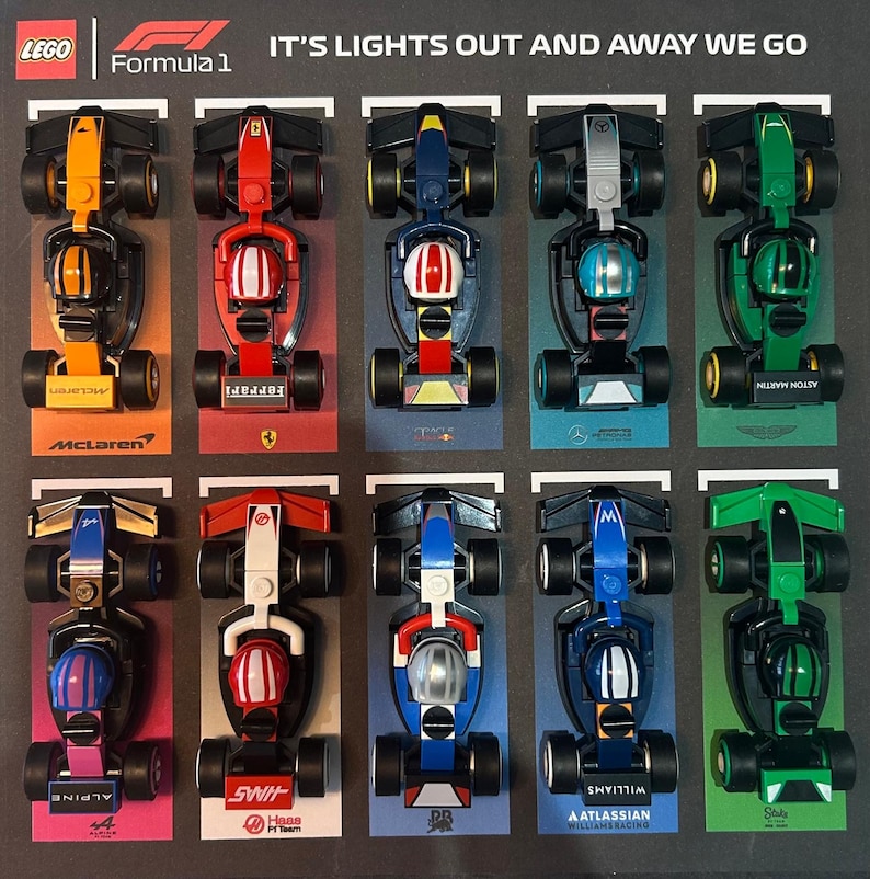 F1 Lego Mini Cars Display Background - Etsy