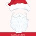 Printable Christmas Props Santa Hat and Beard Printable Santa Props ...