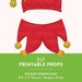 Elf Props Elf Hat and Collar Props Christmas Printable Props Instant ...